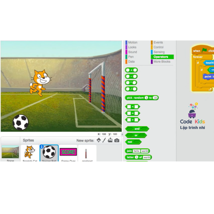 Hướng dẫn cách lập trình game trên Scratch chi tiết A - Z - CodeKids